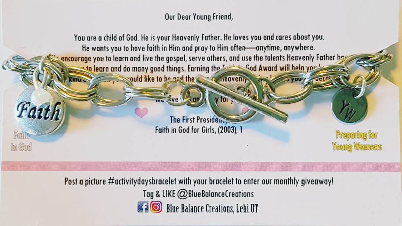 5 PACK LDS Activity Days Bracelet / Faith in God Award / | Etsy