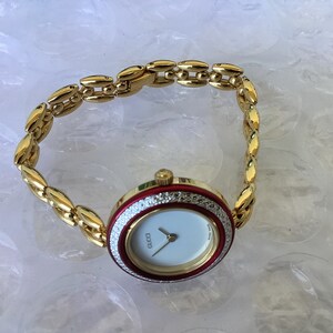 1990’s Vintage Gucci 11/12.2 Interchangeable Bezel Watch Rice Links ...