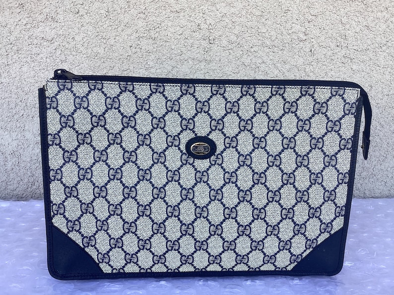 Old 1990s Vintage Clutch Portfolio or Large Cosmetic Pouch - Etsy