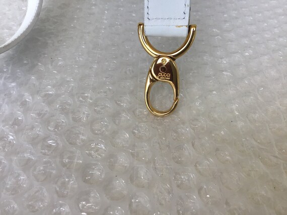 Vintage Gucci Replacement Strap White Leather & Gold … - Gem