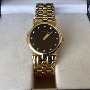 Rare Vintage Gucci 3400M Men’s or Unisex Watch Gold Tone Near Mint ...