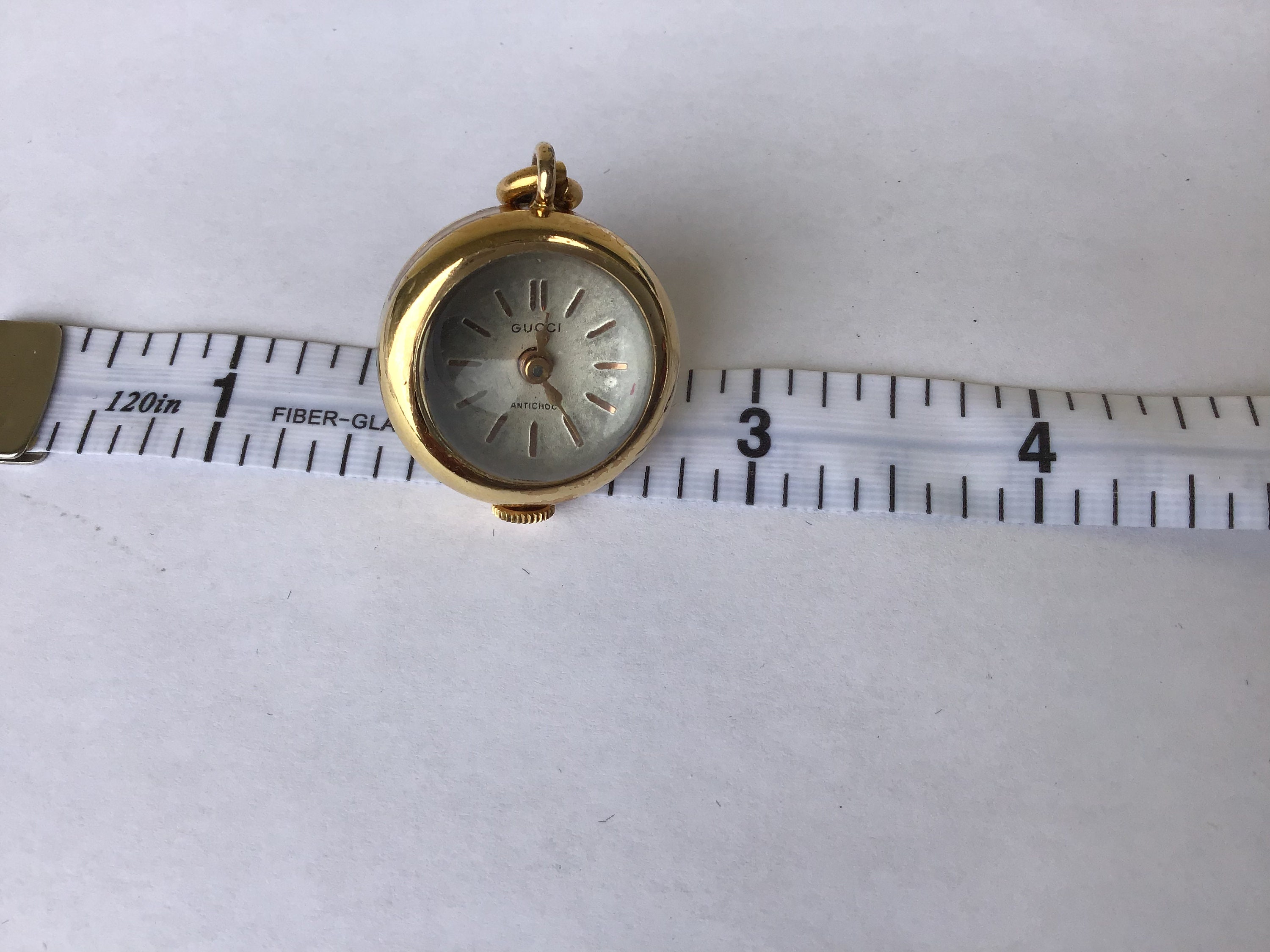 Vintage Gucci Pendant/charms Skeleton Ball Goldtone Watch Rare | Etsy