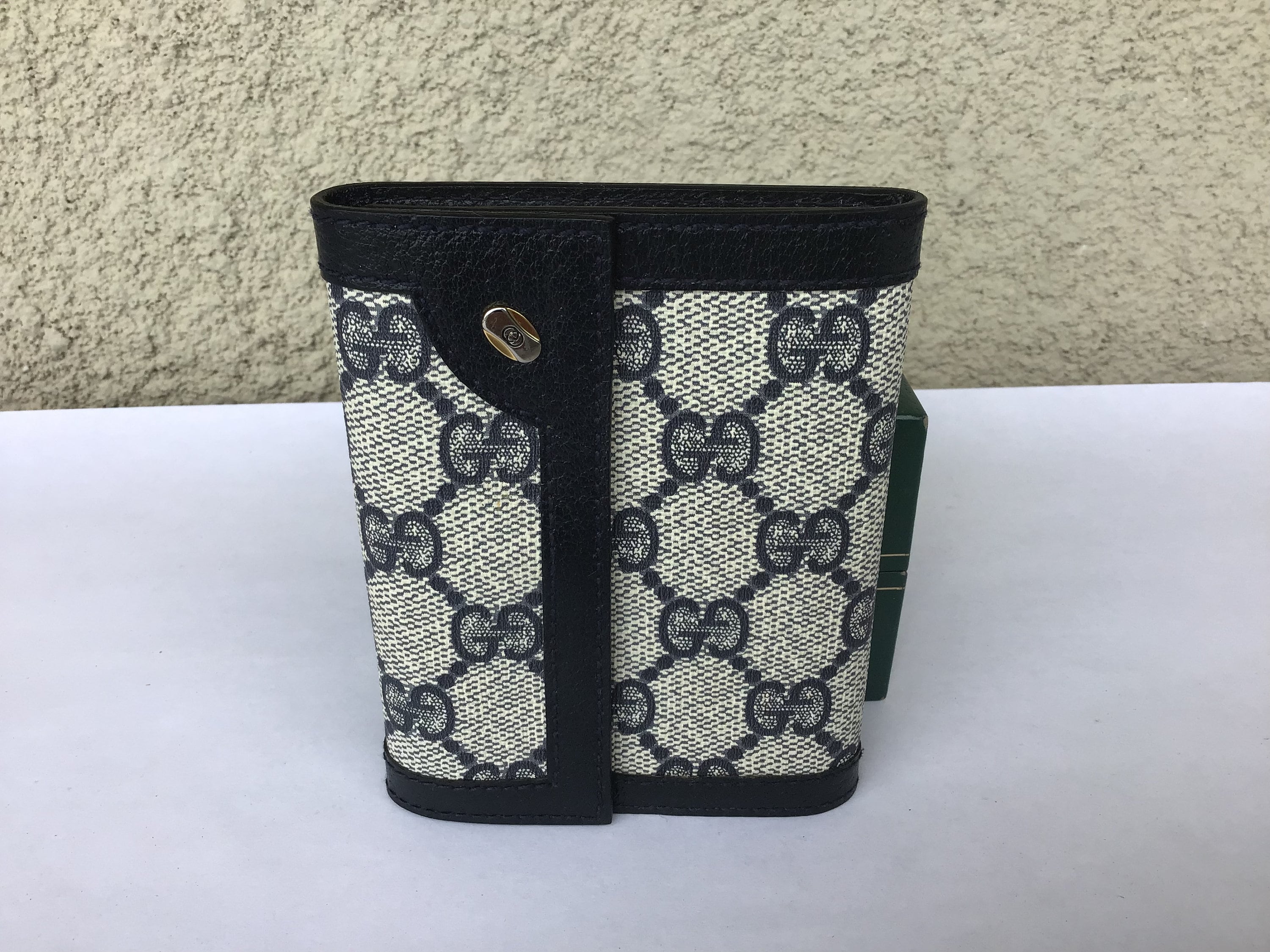 Vintage Gucci Little Note Pad Cover with Pen Blue Canvas | Etsy