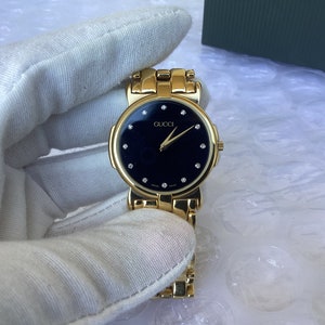 Rare Vintage Gucci 3400M Men’s or Unisex Watch Gold Tone Near Mint ...