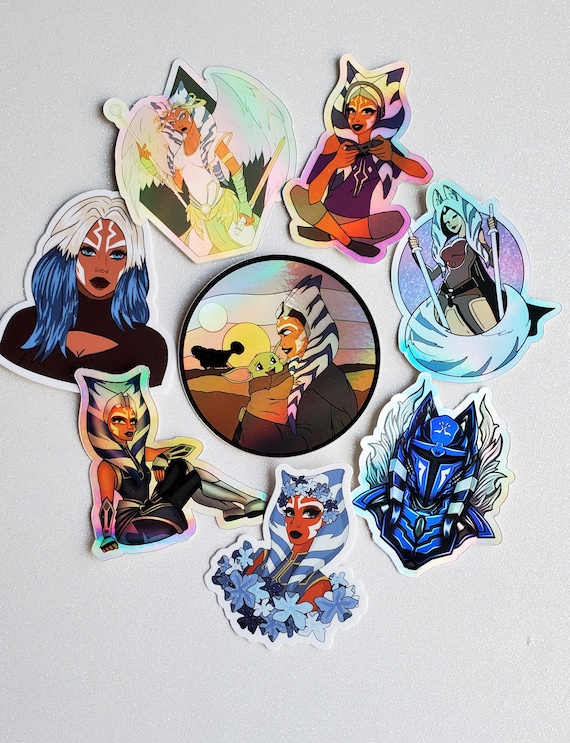 Ahsoka Stickers by Tomorrowland Design - Etsy