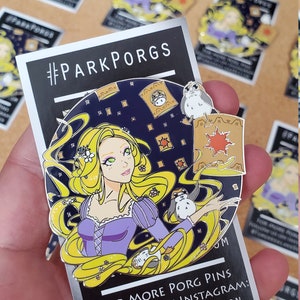 Punzie With Porgs Pin, Enamel Pin, Tomorrowlanddesign - Etsy