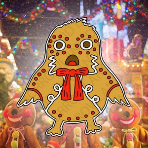 Christmas Gingerbread Porg Pin, Porgs, Enamel Pin, Seeyaearsoon ...