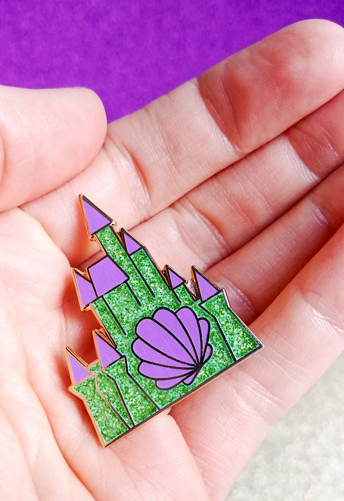 Mermaid Castle Pin Fantasy Pin Trading Pin Enamel Pin - Etsy
