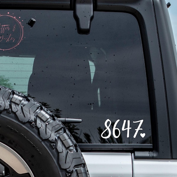 8647 Bumper Sticker - Etsy