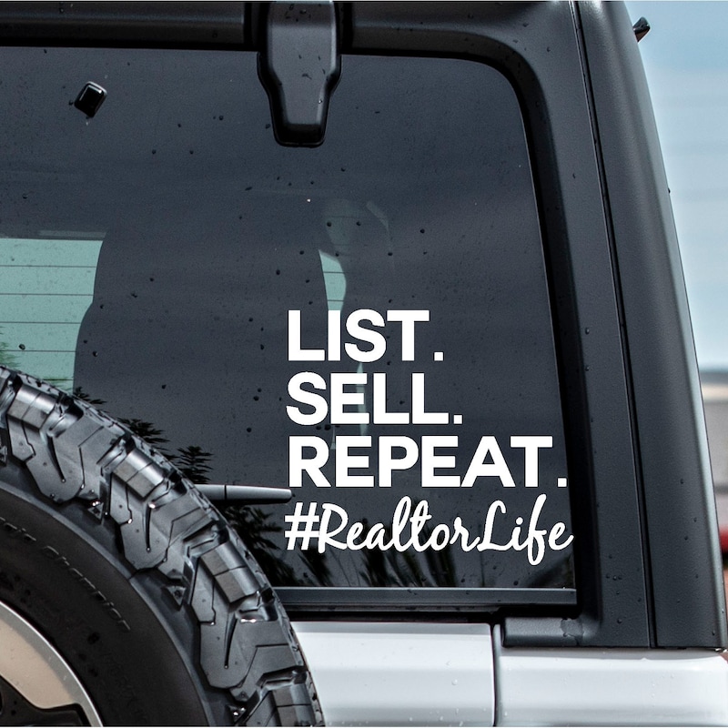 Funny Realtor Car Decal - Etsy