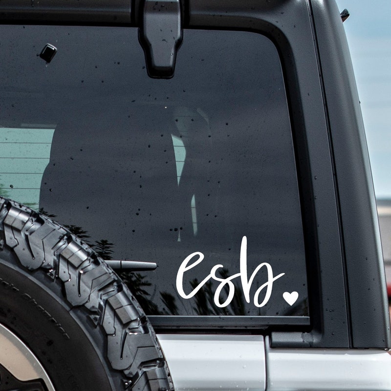 Monogram Car Decal - Etsy