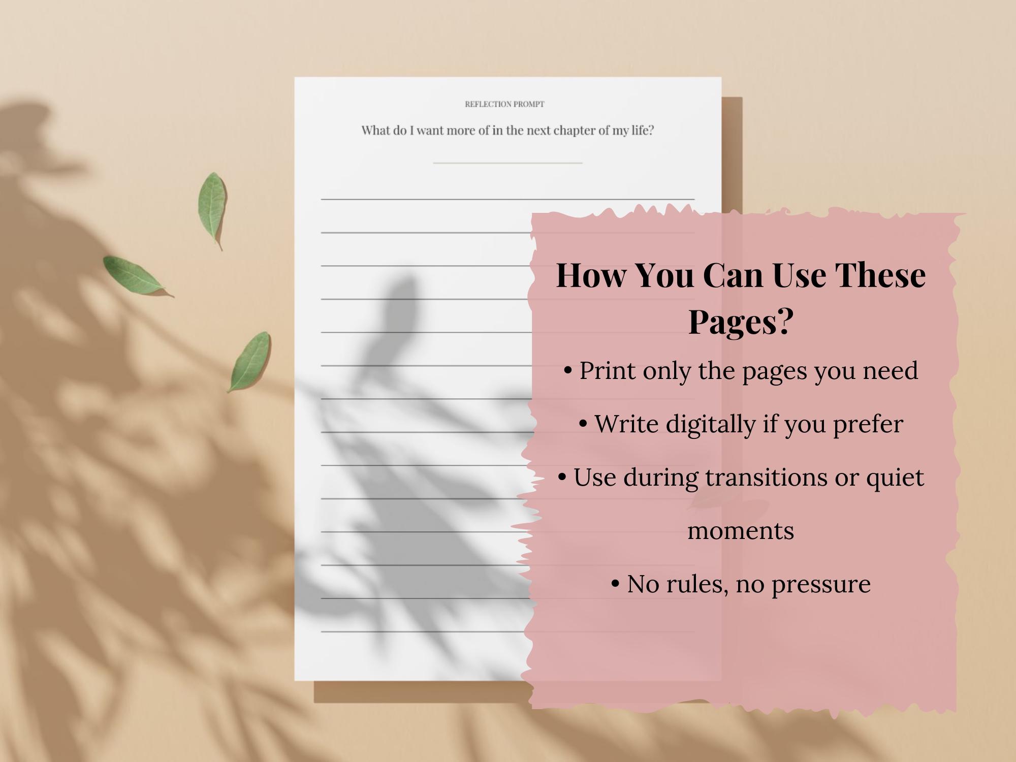 Memory-keeping Prompts Printable | Document Your Life | Reflection ...