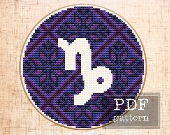 Star Sign Cross Stitch Patterns PDF