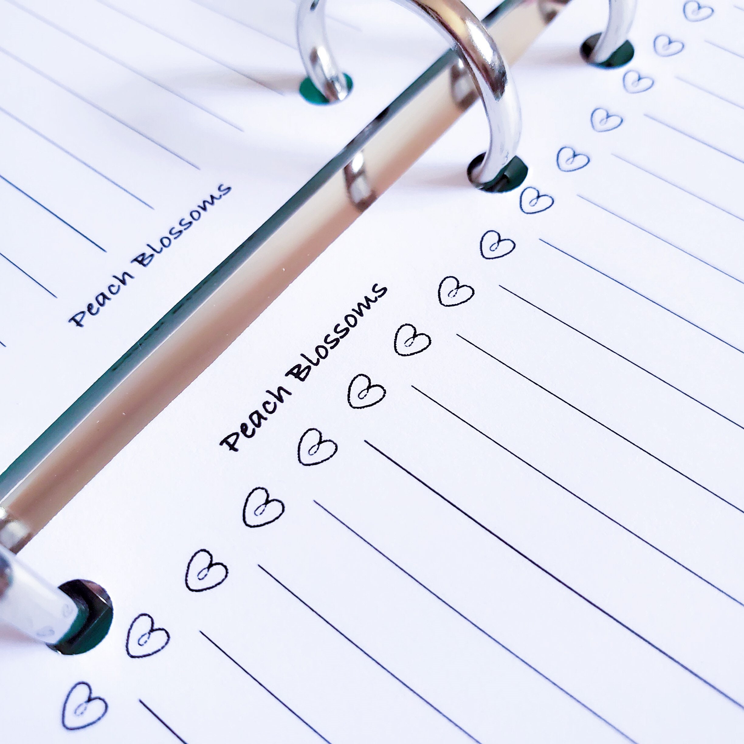 4 Quadrant to Do List With Heart Check Box Planner Inserts - Etsy