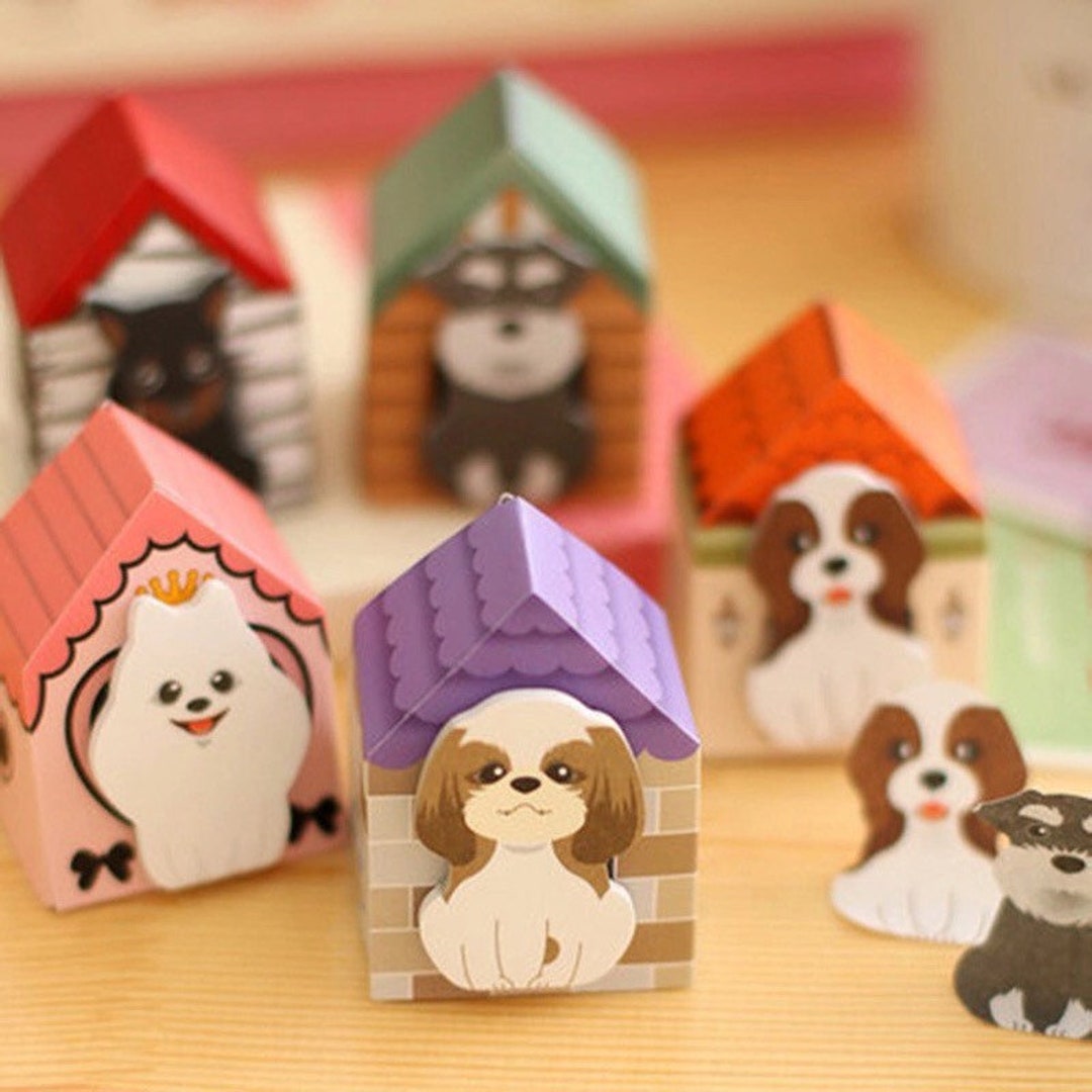 Dog Sticky Notes, Puppies, Kawaii, Cute Animals Sticky Notes Memo Pads ...