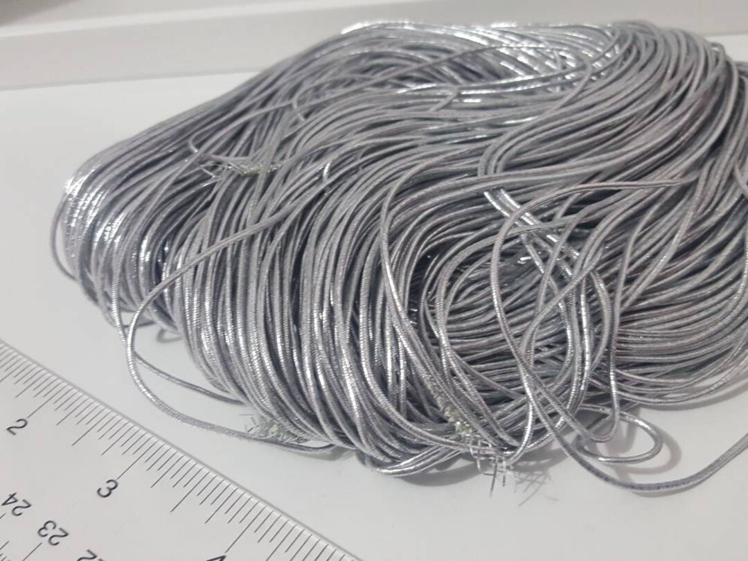 1mm Silver Elastic Cord, Scrapbooking, String, Card, Diy, Greeting Card ...