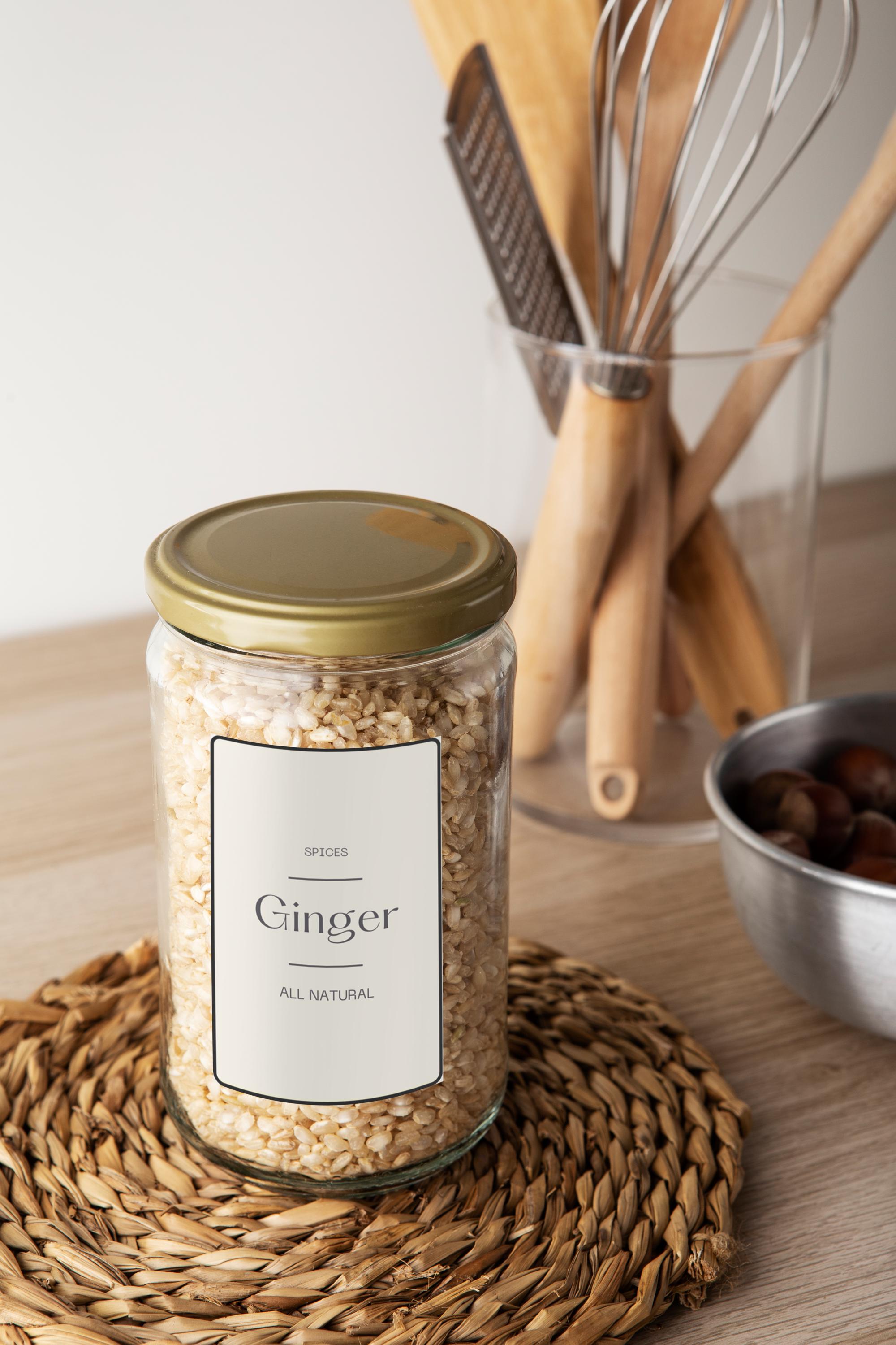 Pantry Jar Labels Templates, Minimalist Kitchen Organization, Editable ...