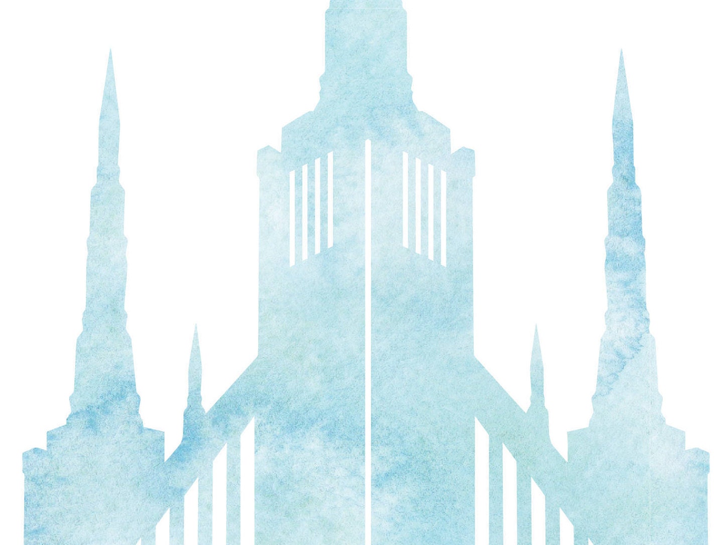 Portland Oregon LDS Temple Printable Art Instant Download Watercolor ...