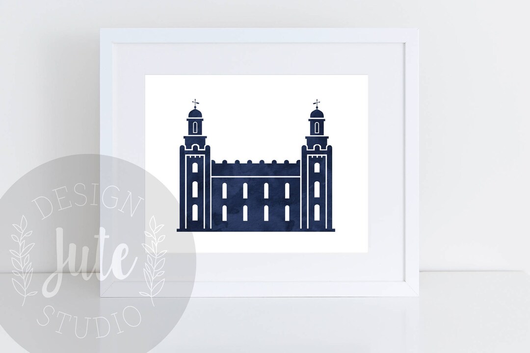 Logan Utah LDS Temple Printable Art Instant Download Watercolor Print ...