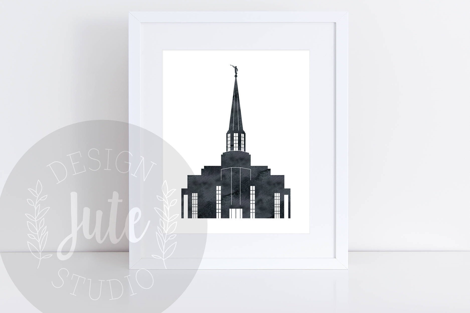 Preston England LDS Temple Printable Art Instant Download Watercolor ...