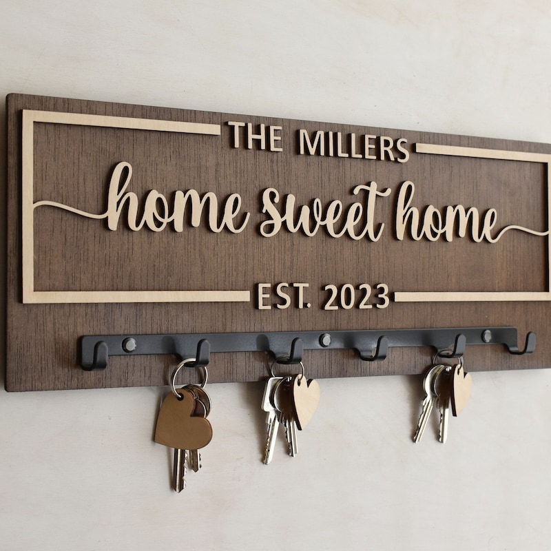 Home Sweet Home Key Holder - Etsy