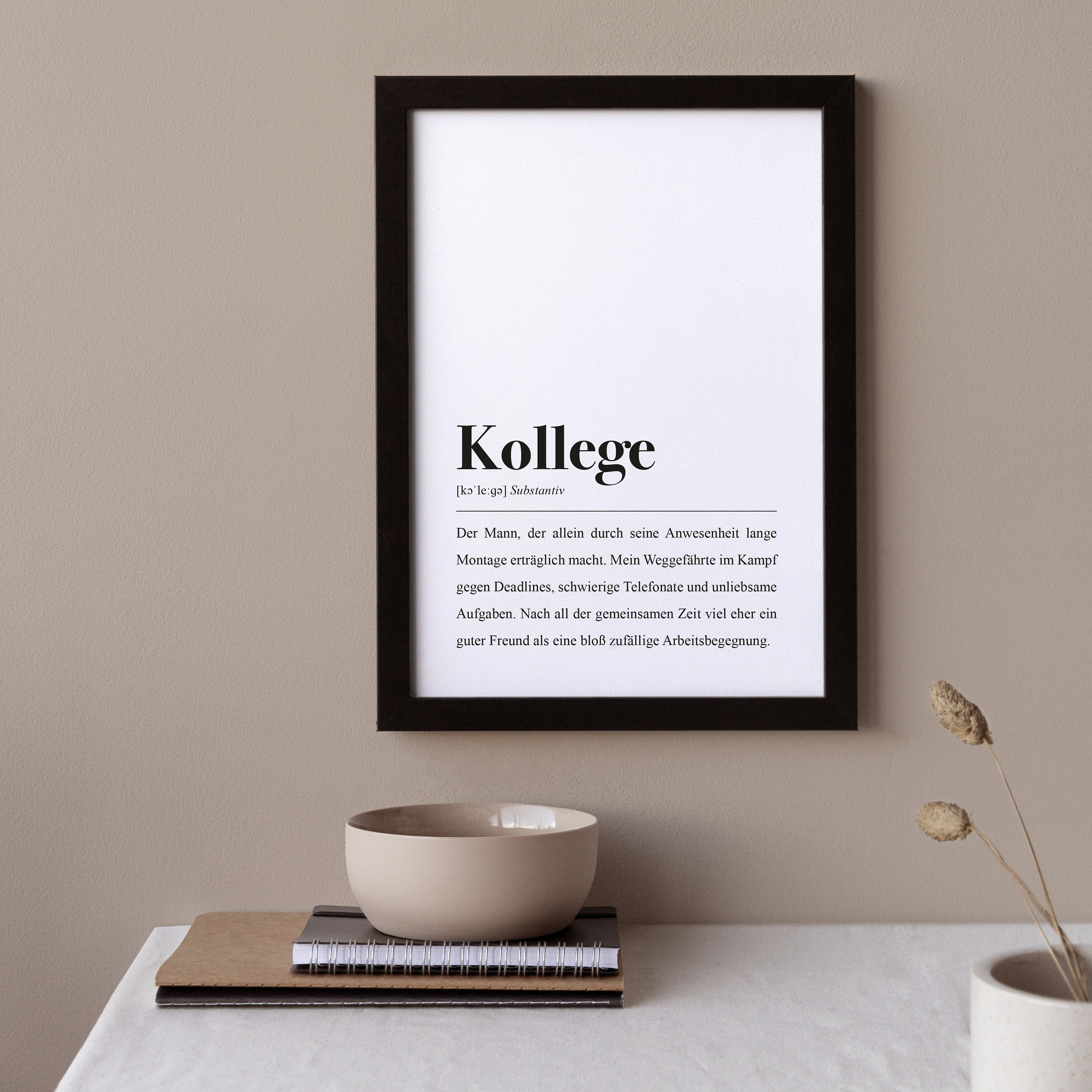 Kollege Definition: DIN A4 Plakat - Etsy.de