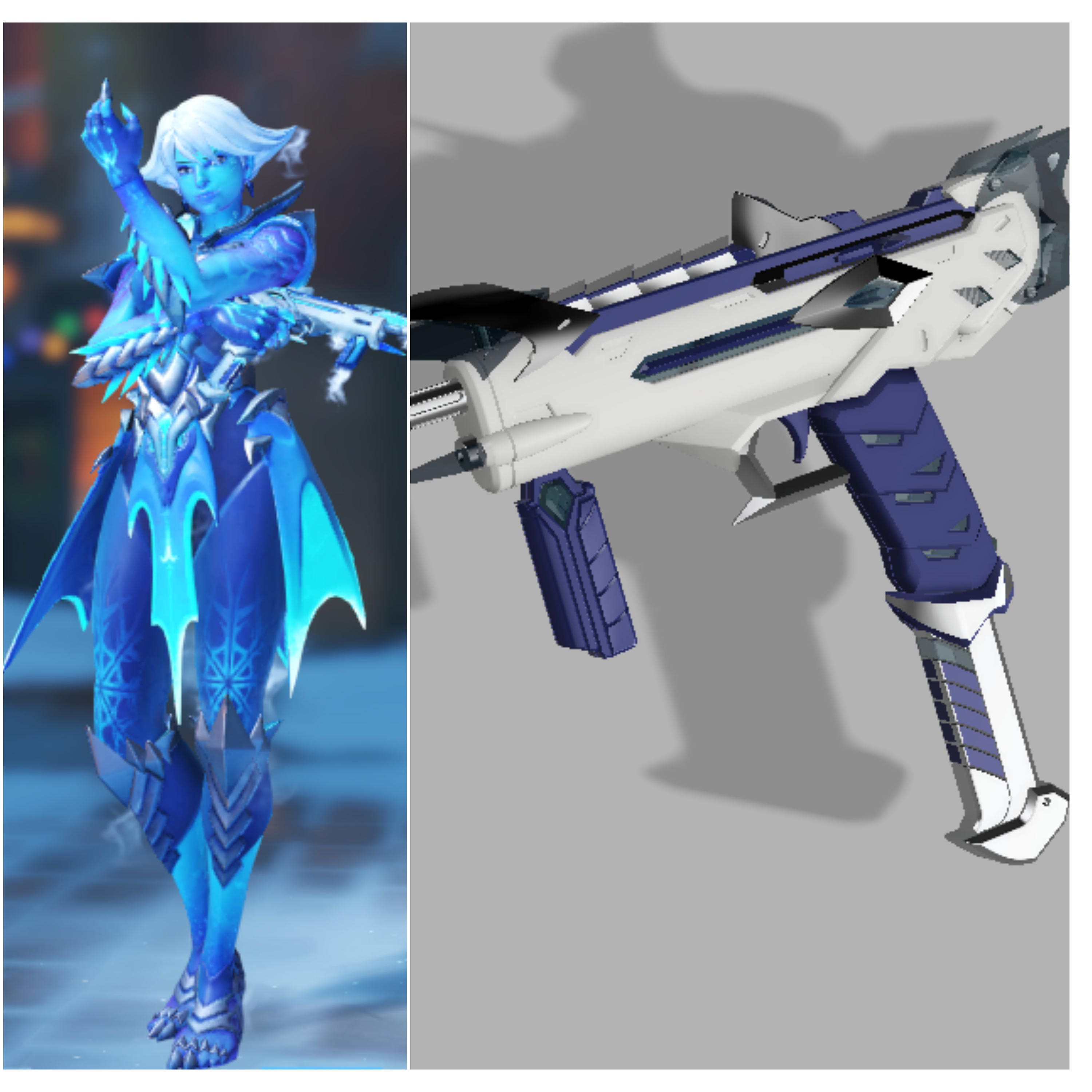 Sombra Rime skin Gun 3D PRINTING FILES | Etsy