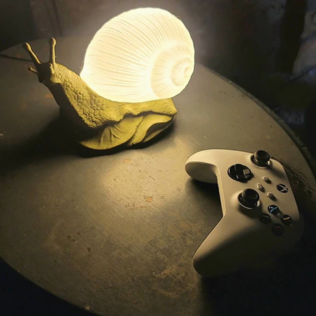 3D Big Bright Snail Lamp,, Desk Decoration, Office Decoration, Custom ...