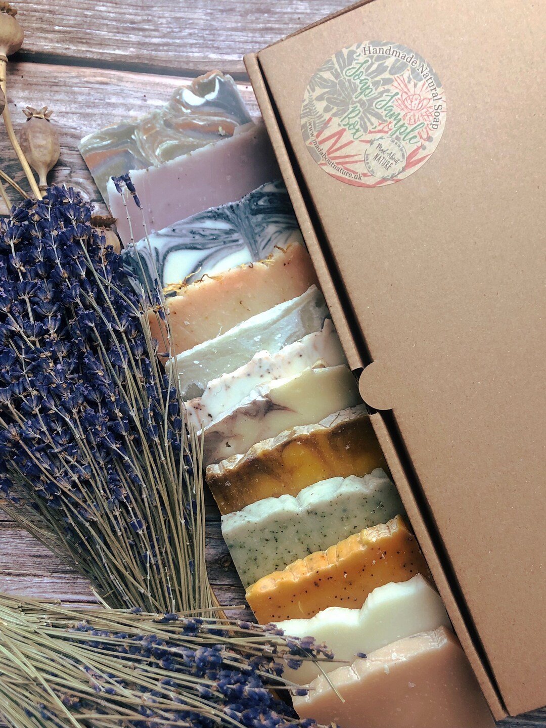 Handmade Soap Gift Box - 12 Sample Soap Bars, Handmade Natural Soap ...