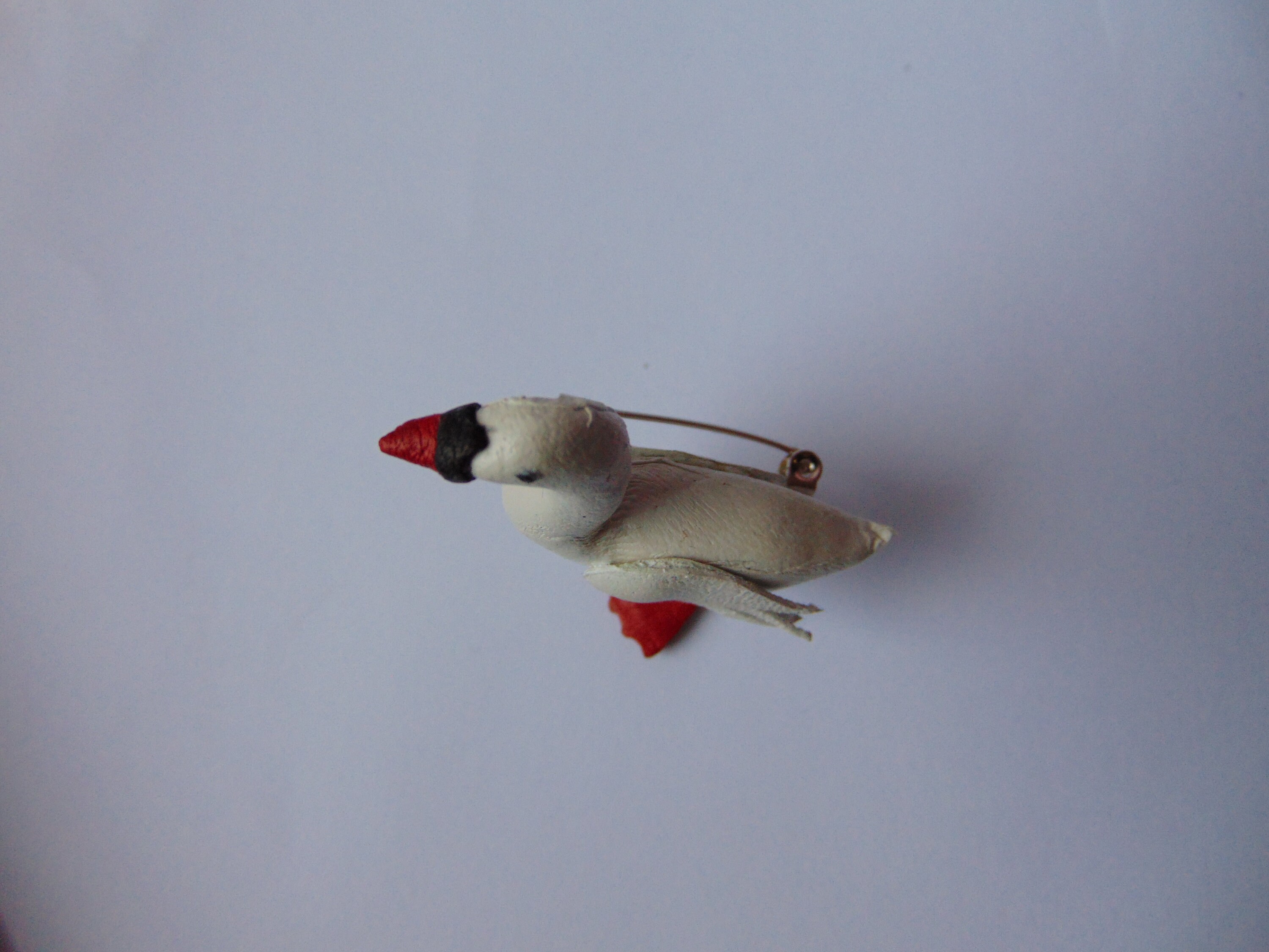 Cute Goose Brooch White Geese Leather Pin Goose Animal White - Etsy