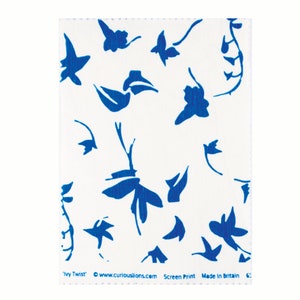 Fabric Sample Ivy Screen Printed Linen 256 Gsm 21 X 15cm - Etsy