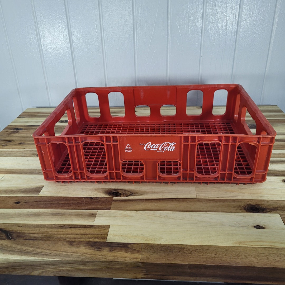 VINTAGE 1996 Coke Carrier Crate by HUSKYLITE Heavy Duty Kitchen Storage ...