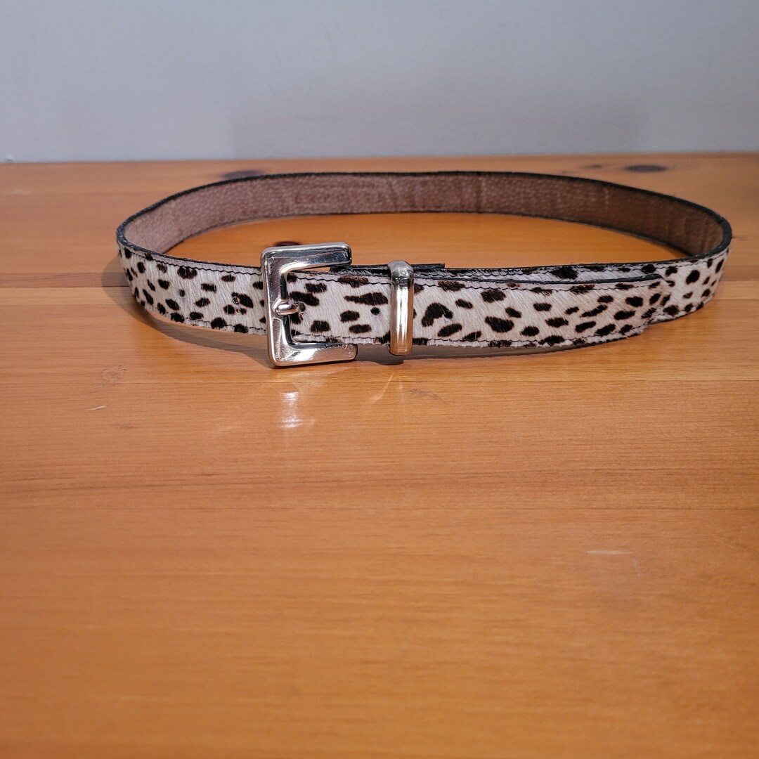 Vintage Express Belt Genuine Calf Hair Western Style - Etsy