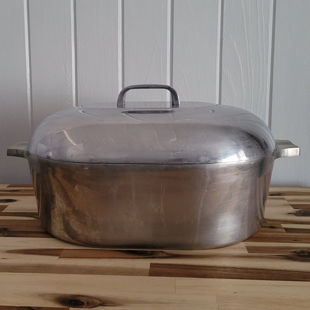 RARE Vintage Aluminum MAGNALITE GHC 4267 20 Inch 13 Quart Turkey Roast ...