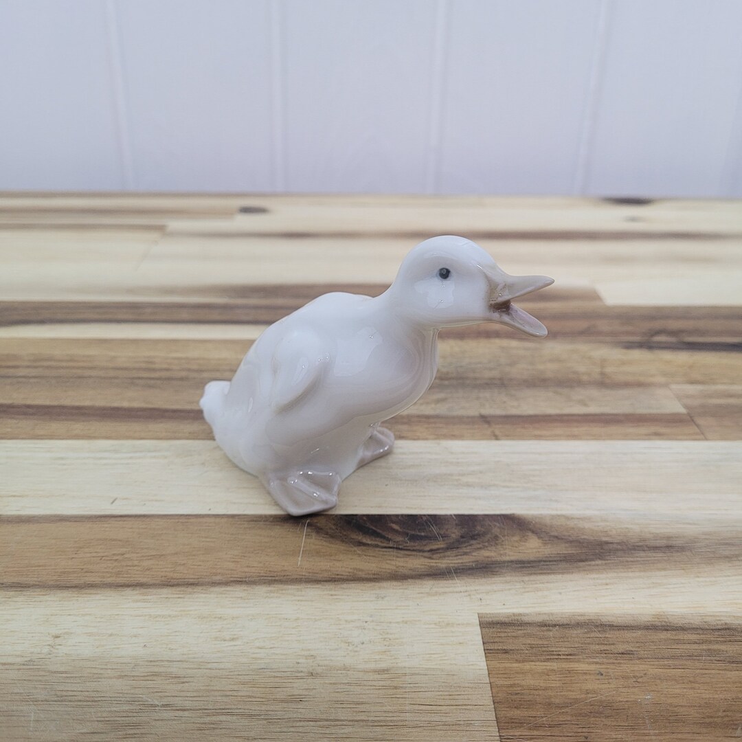 Vintage 1982 Lladro NAO Baby Bird Duck Goose Porcelain Figurine ...