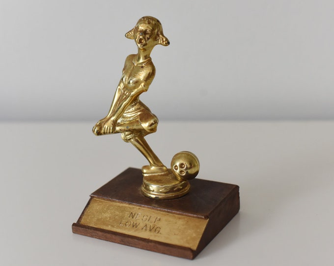 Terrible Bowling Trophy Award - Funny Trophies - Vintage Trophy ...