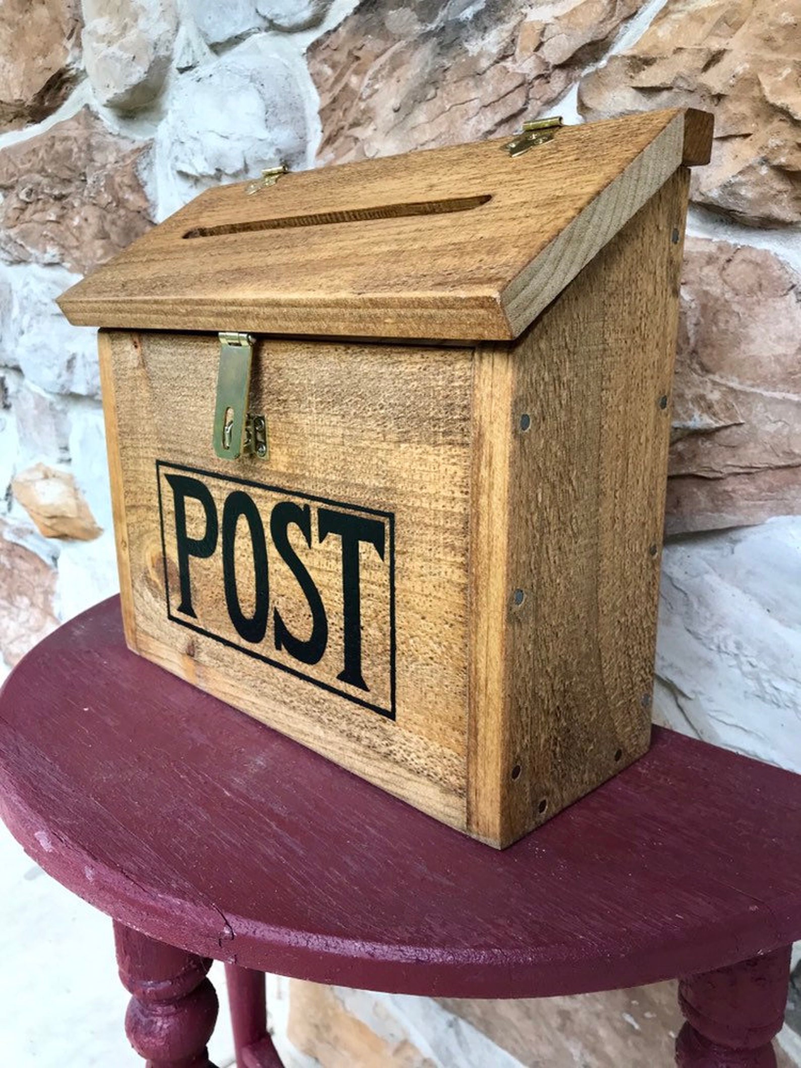 Locking Hanging Mail Box, Locking Mail Box, Post Box With Slot, Hanging ...