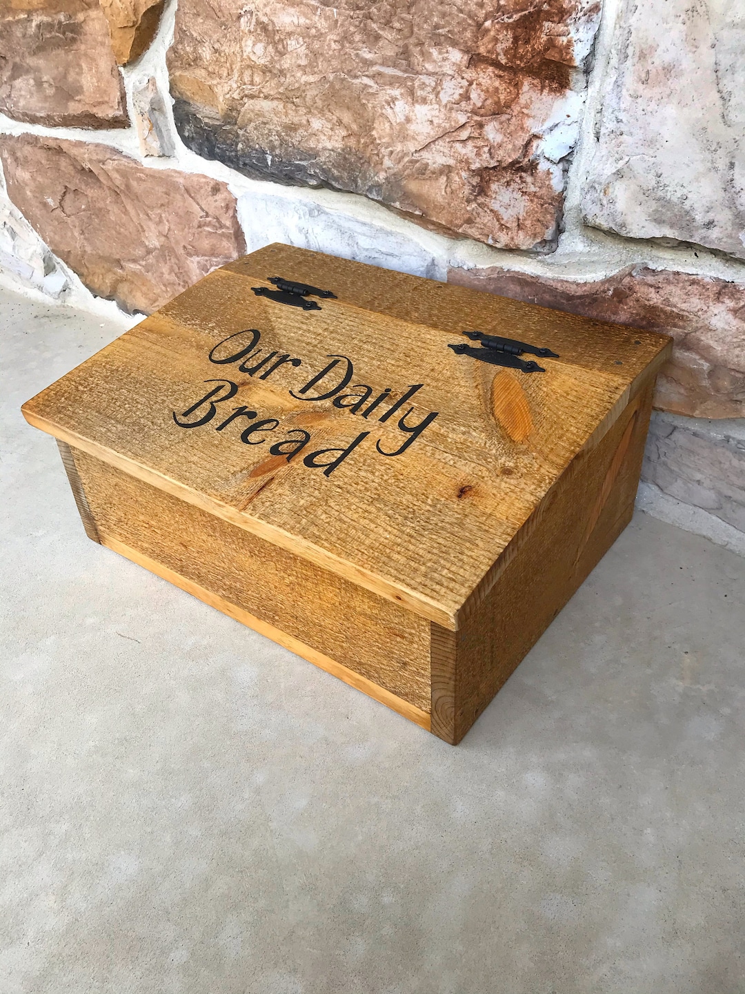 Bread Box, Rustic Bread Box, Farmhouse Bread Box, Wooden Bread Box ...