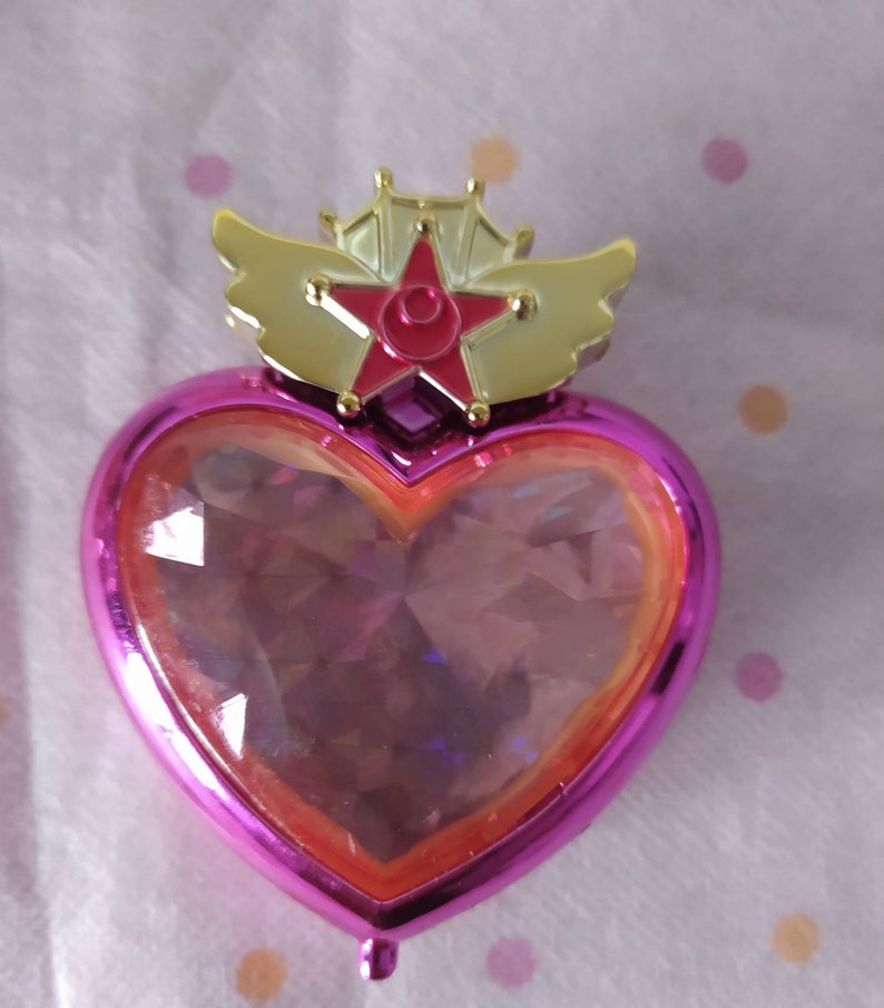 Sailor Moon Compact Mirror Case Gashapon Hanshin Moon Brooch - Etsy