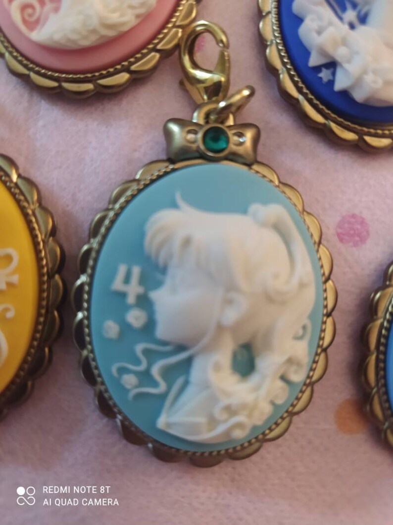 Kawaii Sailor Moon Cameo Charm Crystal Serenity Venus Jupiter Mwrcury ...