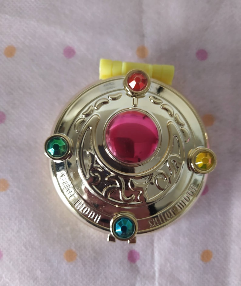 Sailor Moon Compact Mirror Case Gashapon Hanshin Moon Brooch - Etsy