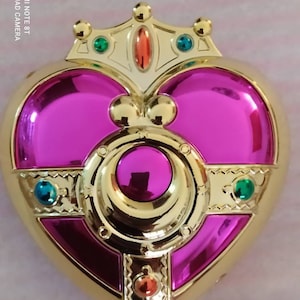 Sailor Moon Compact Mirror Case Gashapon Hanshin Moon Brooch Prism ...