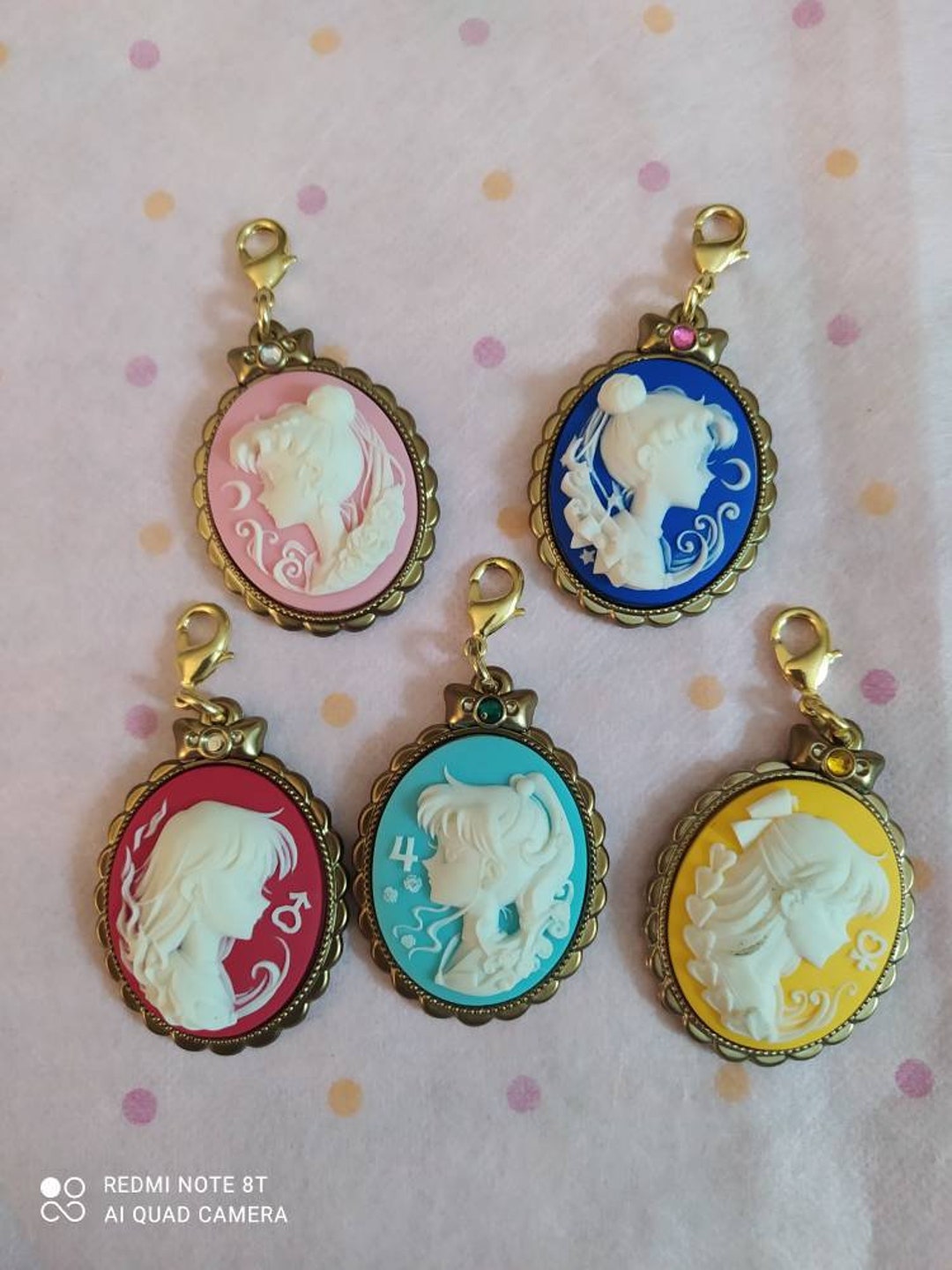 Kawaii Sailor Moon Cameo Charm Crystal Serenity Venus Jupiter - Etsy