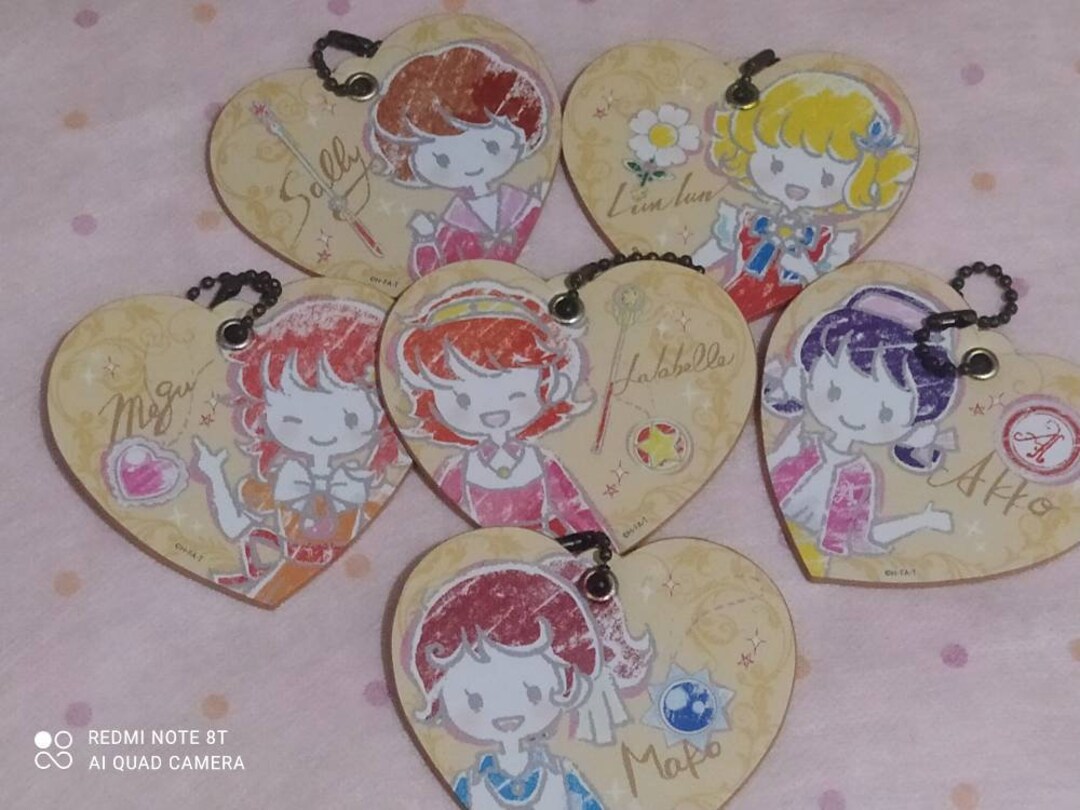 Majokko Swing Megu-chan Akko-chan Mako-chan Lalabelle Sally Mon Mon Kawaii Japan Pin Badge ...
