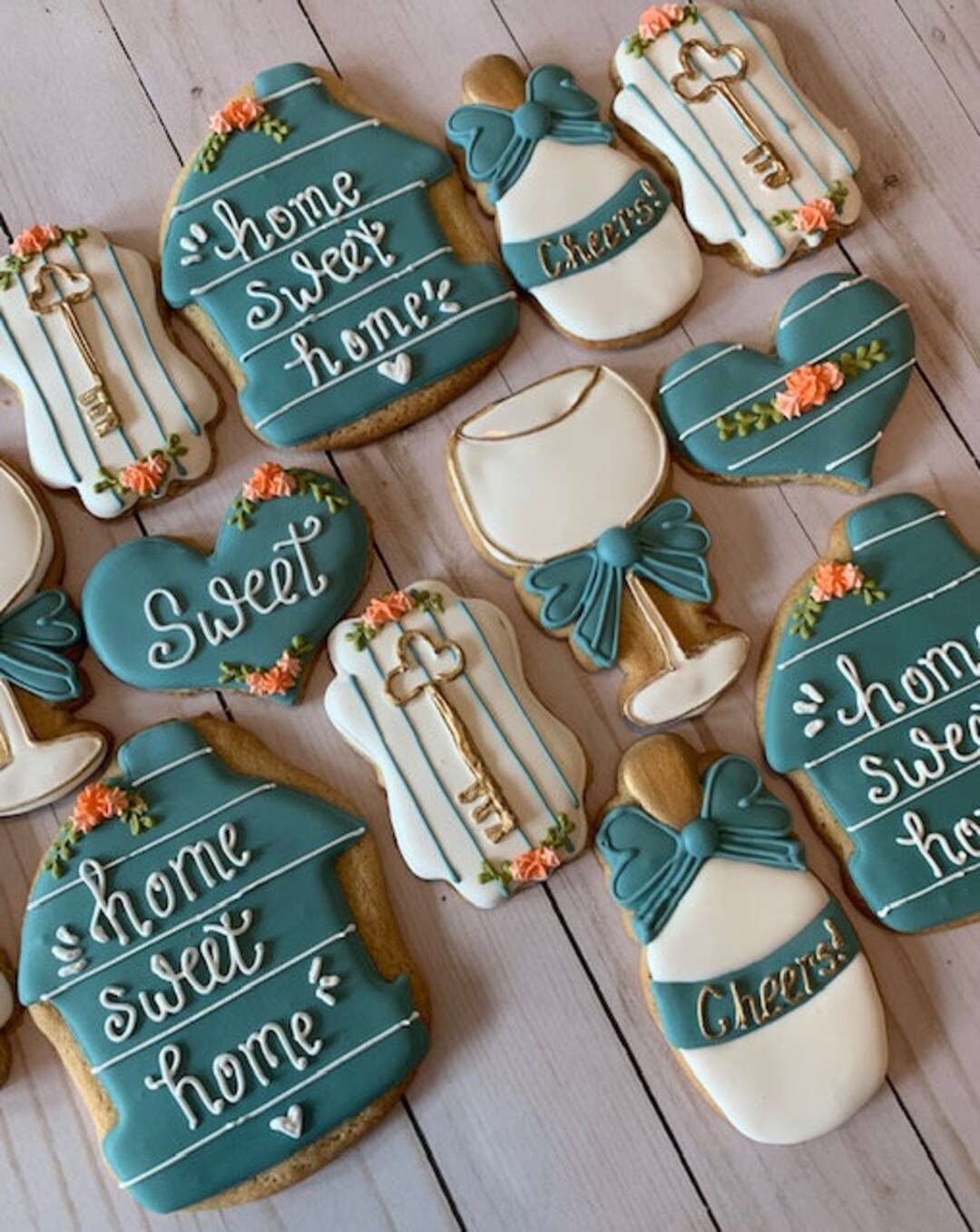 Home Sweet Home Cookies 12 Pcs New Home Cookies Wedding Cookies ...