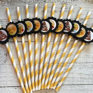 Emoji Birthday Party Set of 15 Bubble Wands Emoji Party Favors Emoji ...