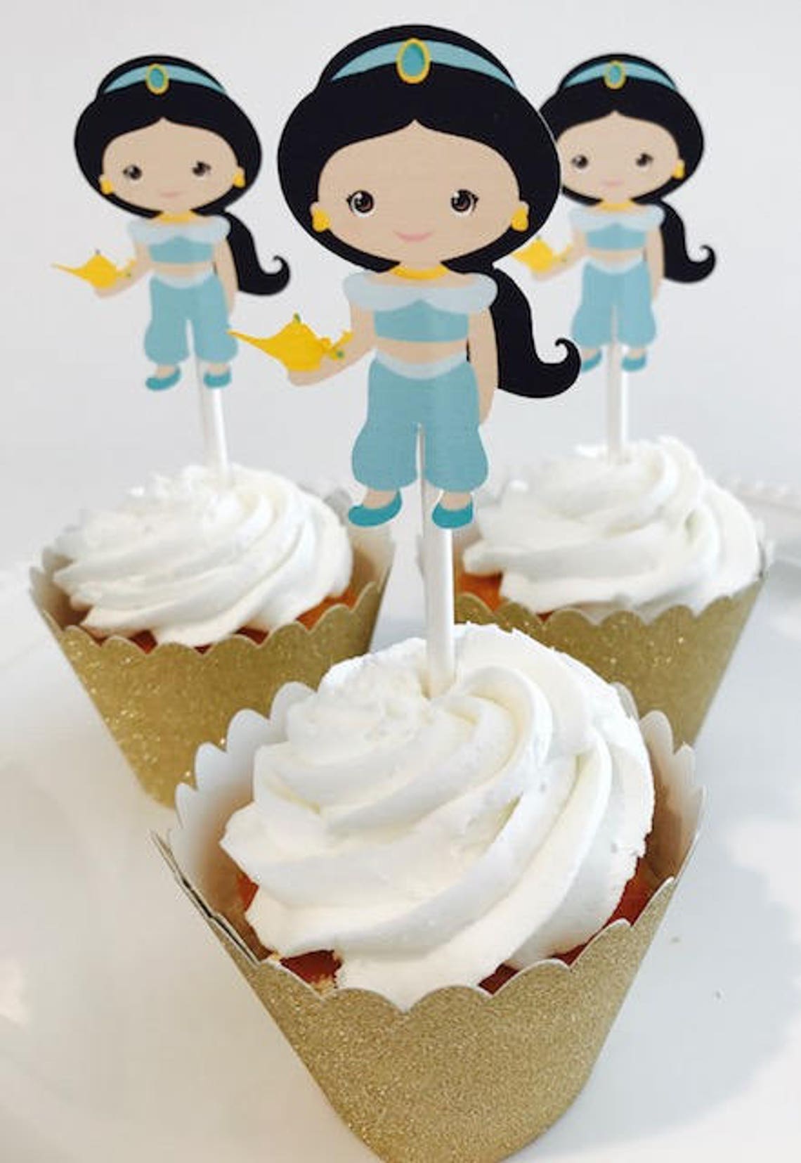 Princess Jasmine Birthday Party Favor 12 Straws Jasmine Party - Etsy