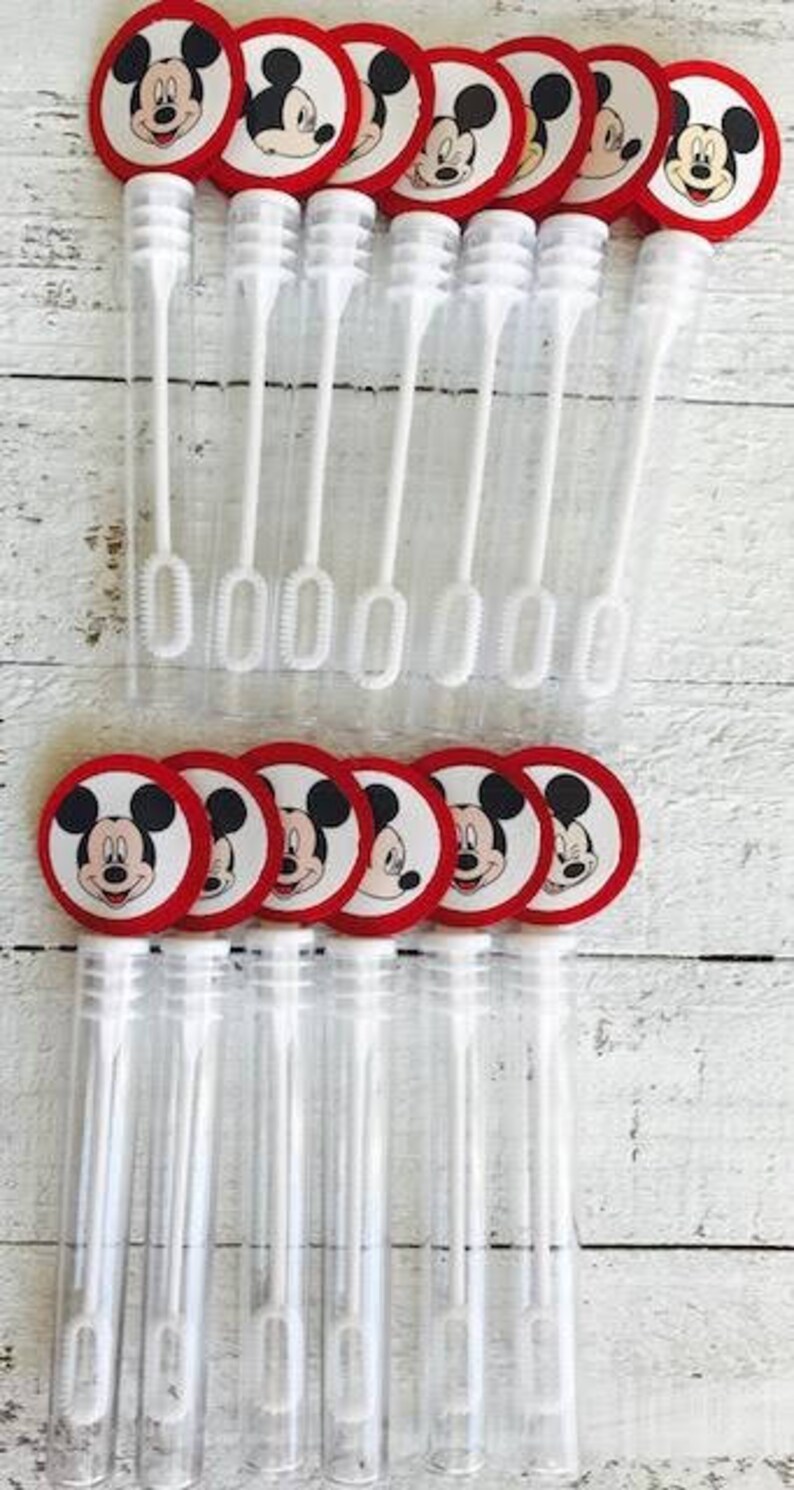 Minnie Mouse Party Favor 15 Bubble Wands Minnie Mouse Birthday - Etsy