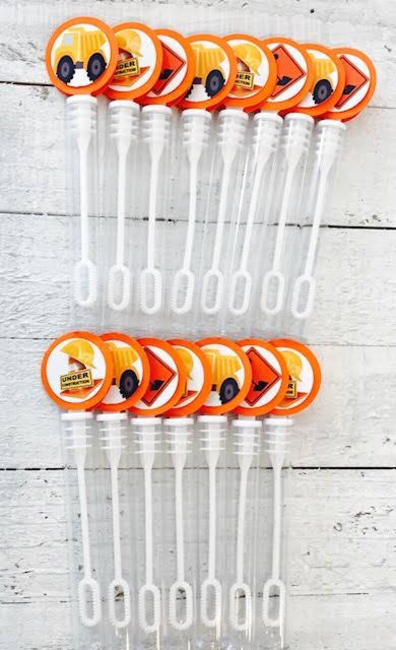 Construction Birthday Party Favor 6 Lollipops Construction - Etsy