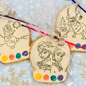 Frozen Birthday Frozen Cookies 12 Frozen Party Favor Frozen - Etsy